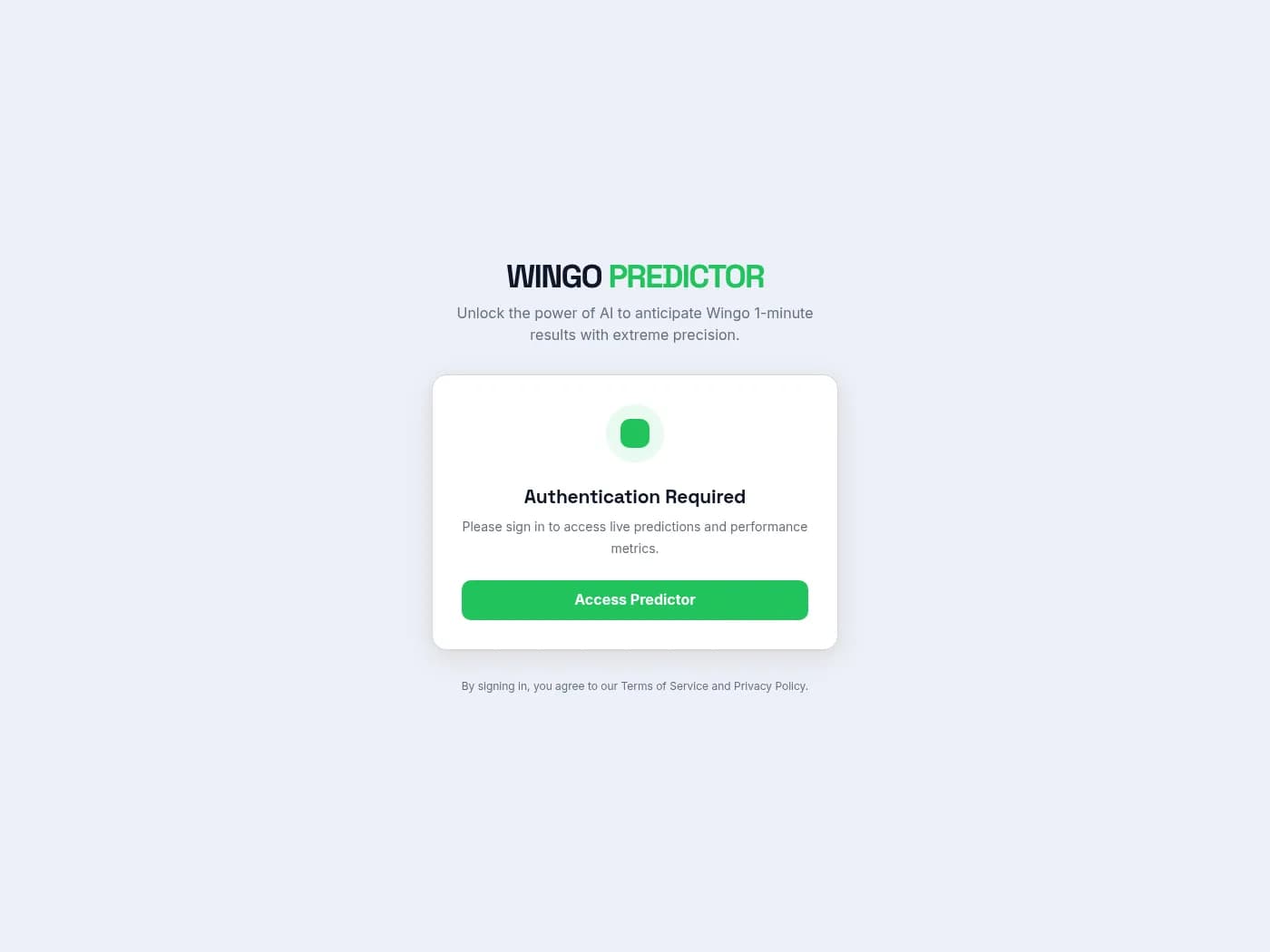 Wingo Predictor