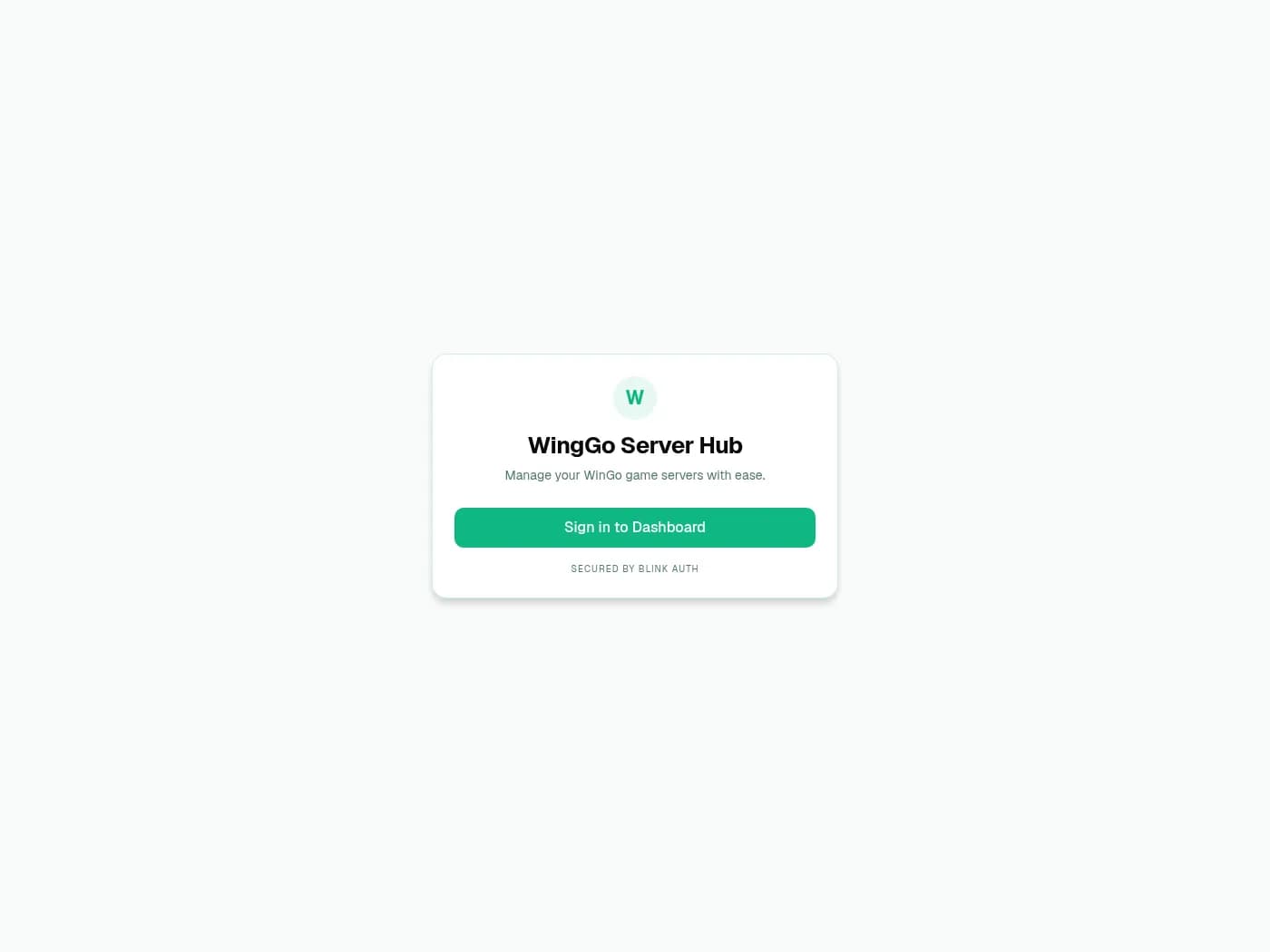 WingGo Server Hub