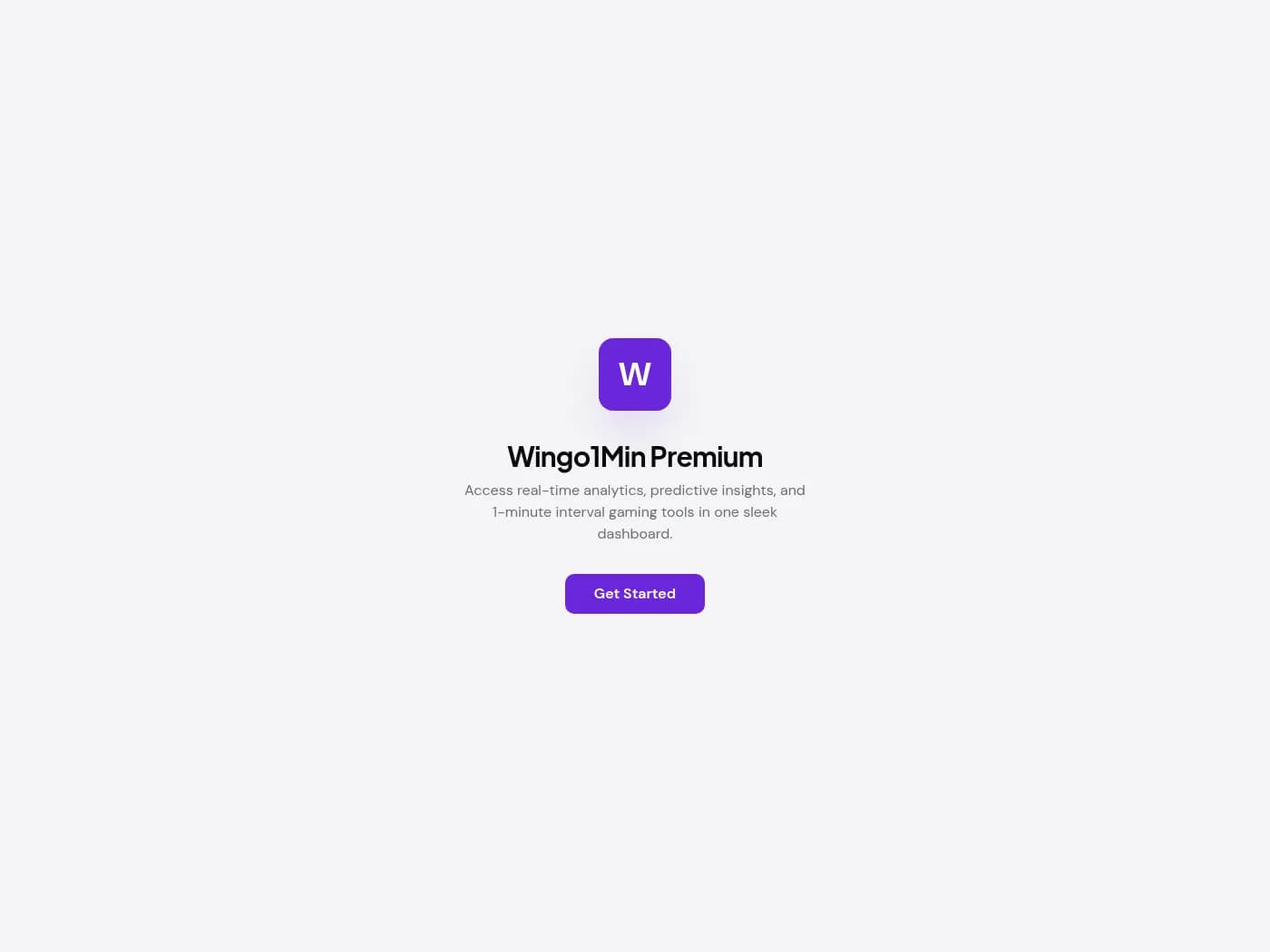 Wingo1Min Dashboard