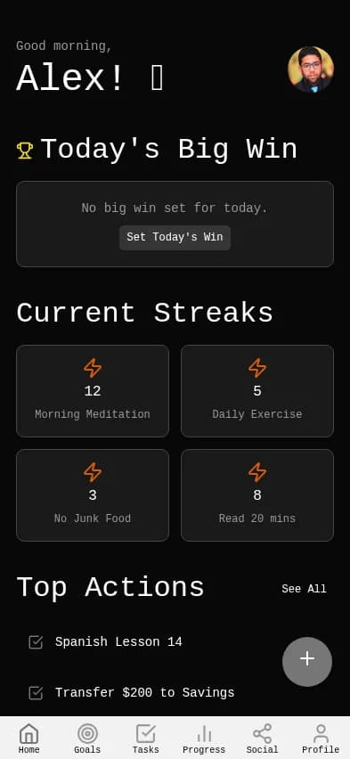 Winning Dashboard MVP