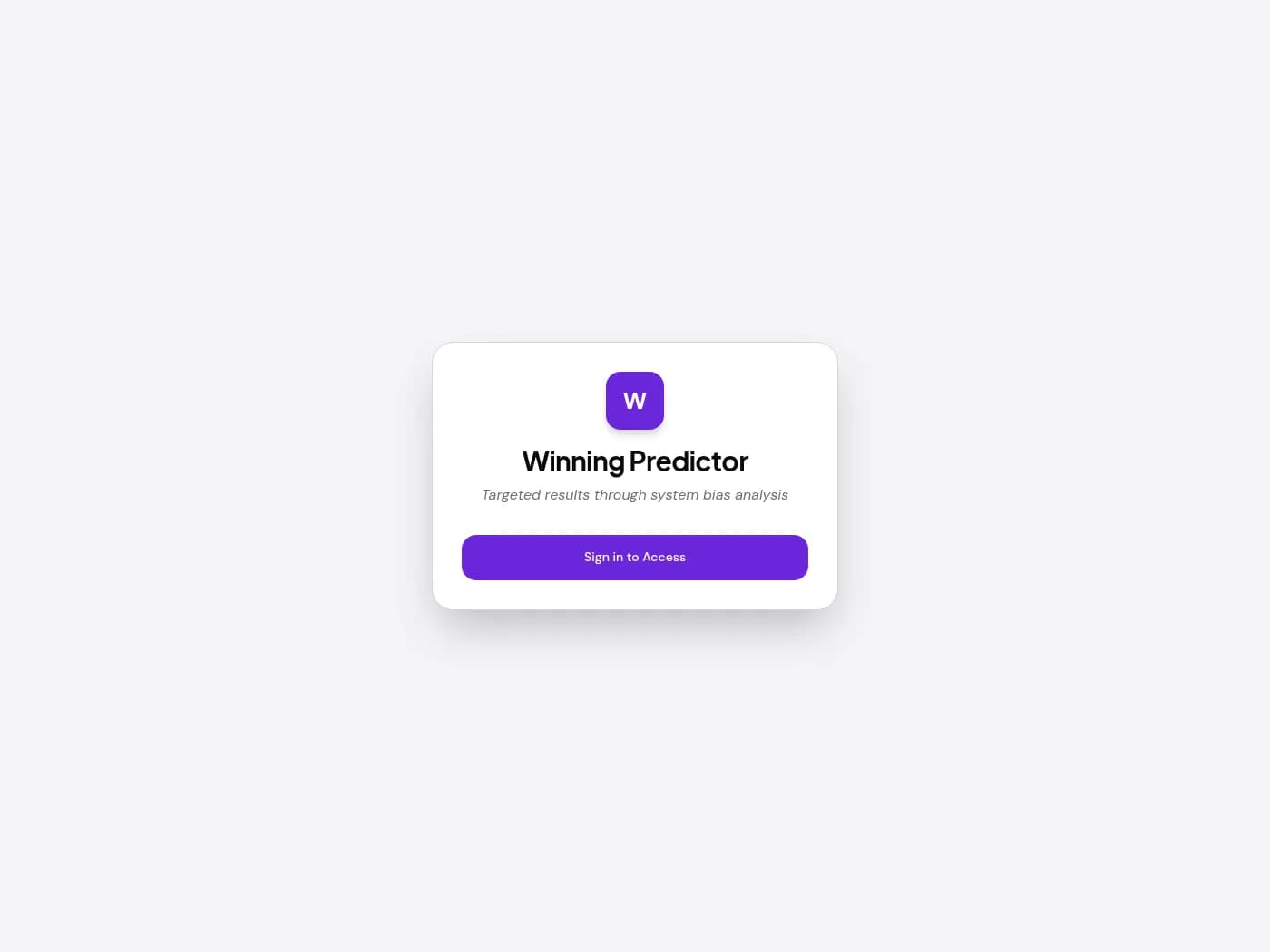 Winning Number Predictor