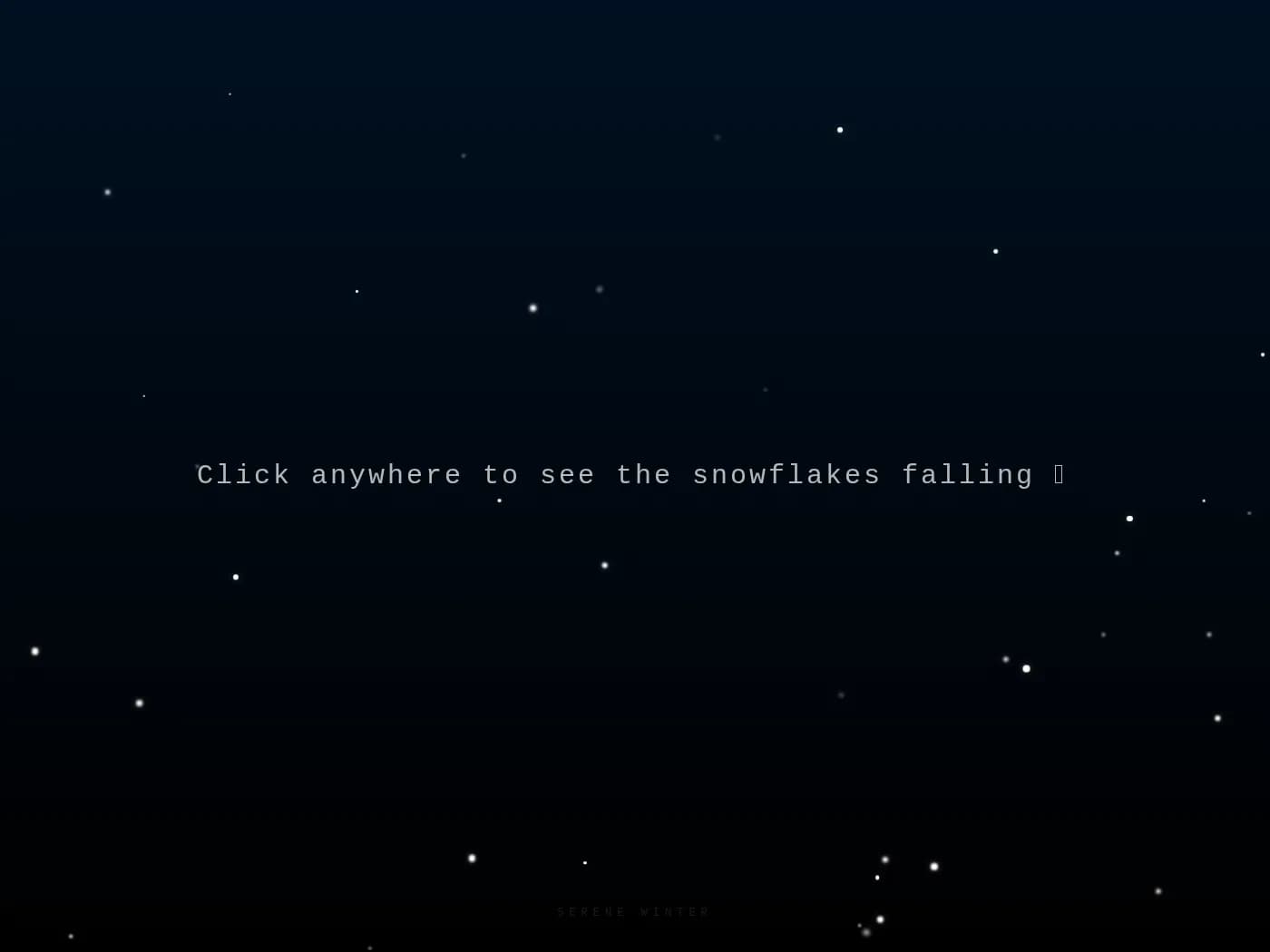 Winter Snowfall Webpage