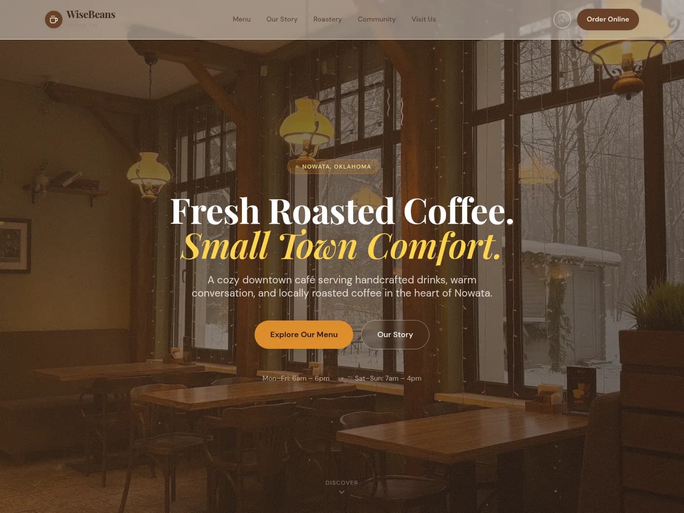 WiseBeans Coffee Web