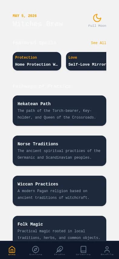 Witches Brew App