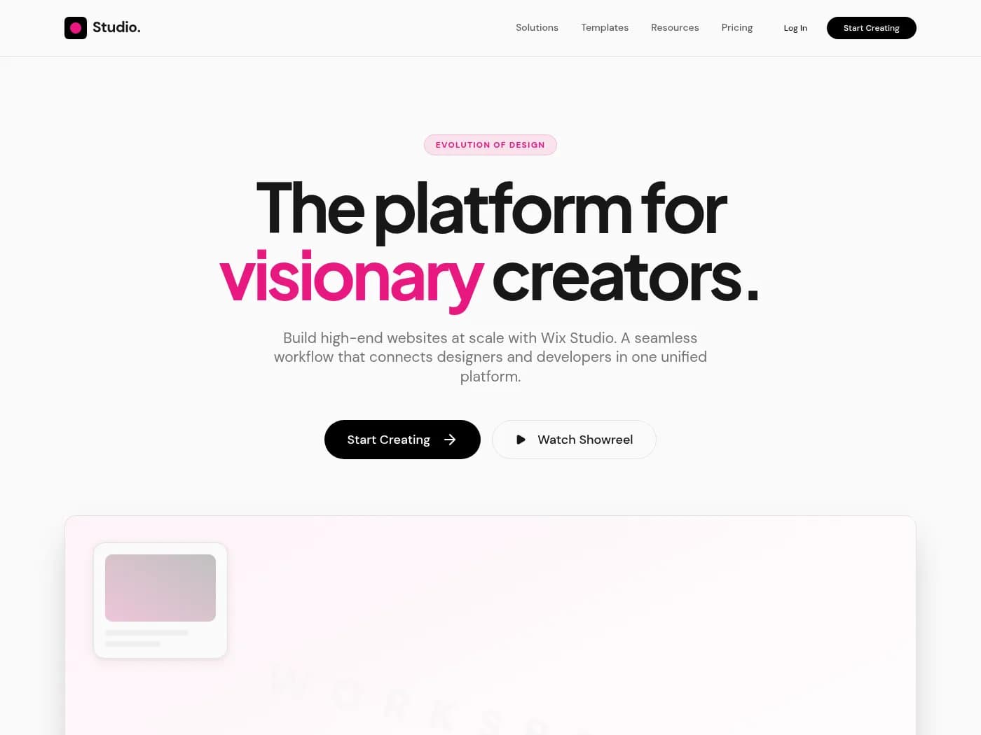 Wix Studio Site Clone