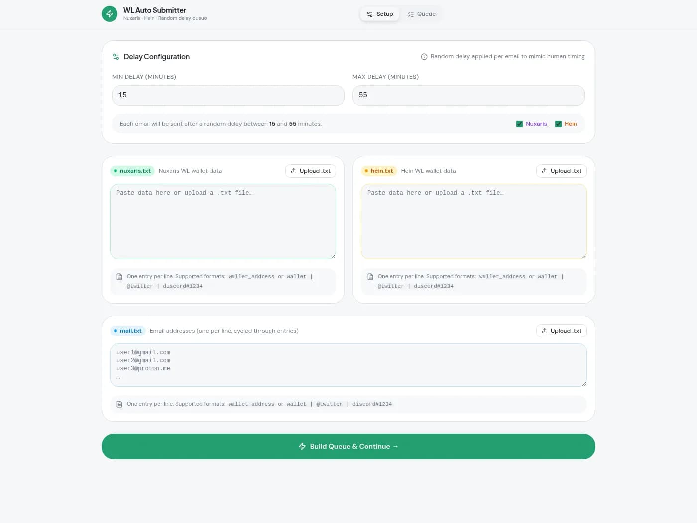 Automated WL Submitter