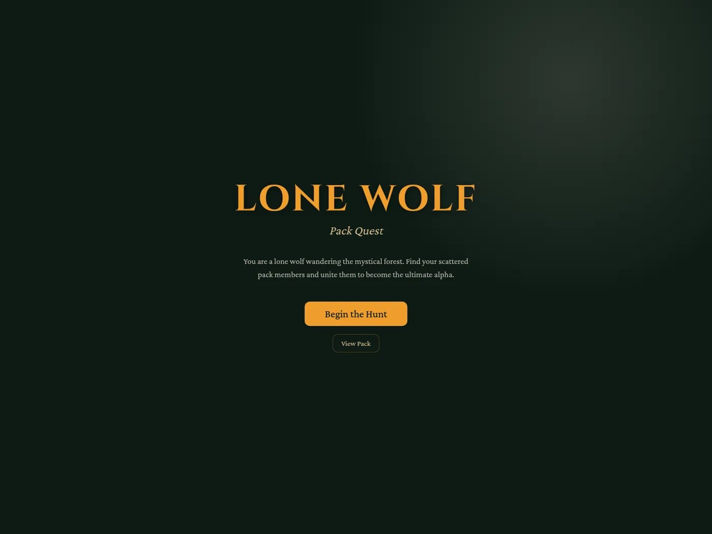 Lone Wolf Pack Quest