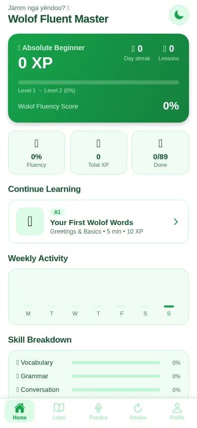 Wolof Fluent Master