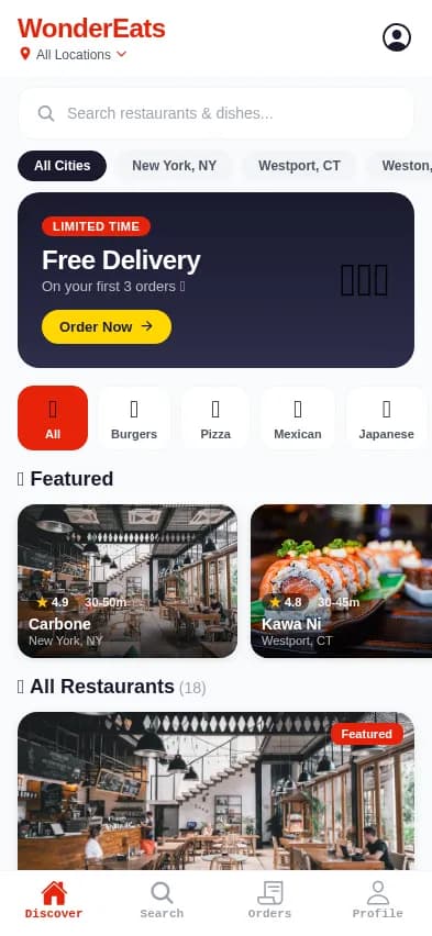 WonderEats Delivery