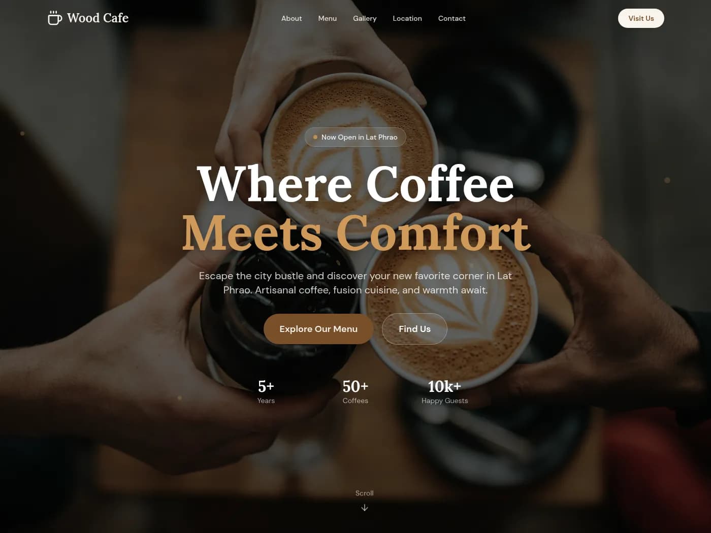Wood Cafe Web