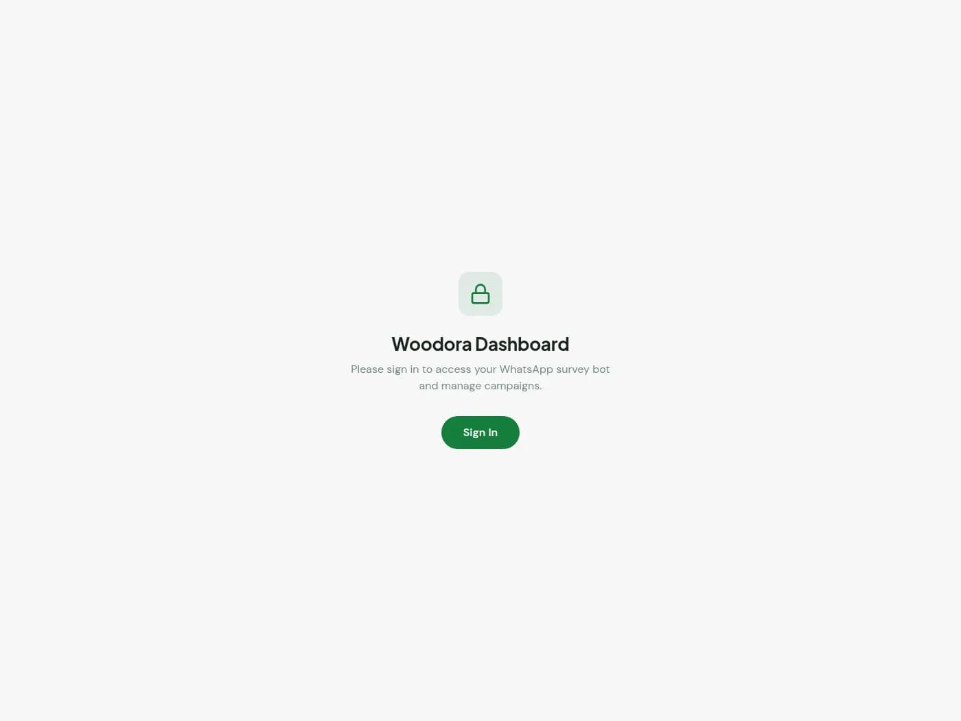 Woodora WhatsApp Survey Bot