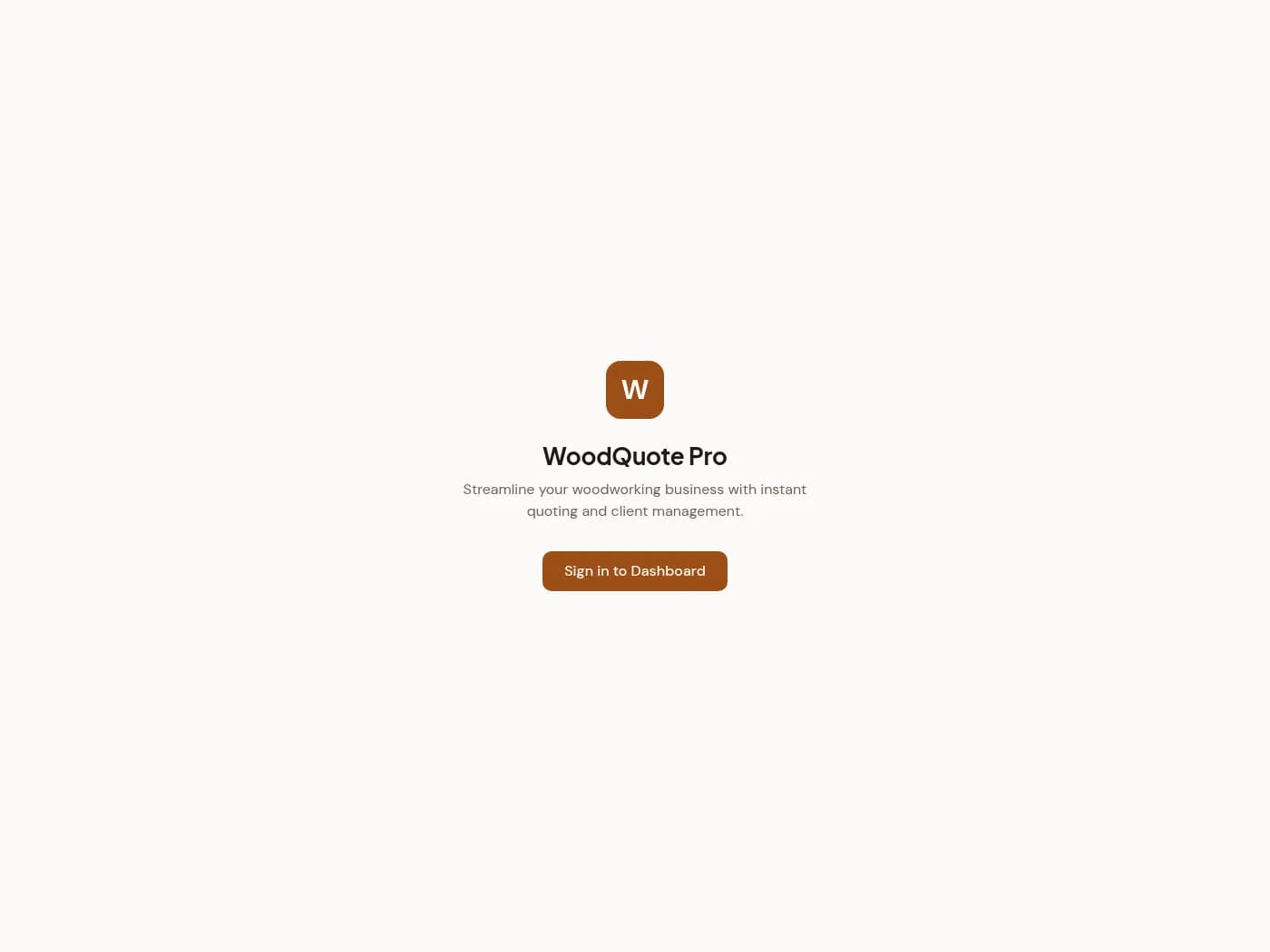 Woodwork Quote Pro