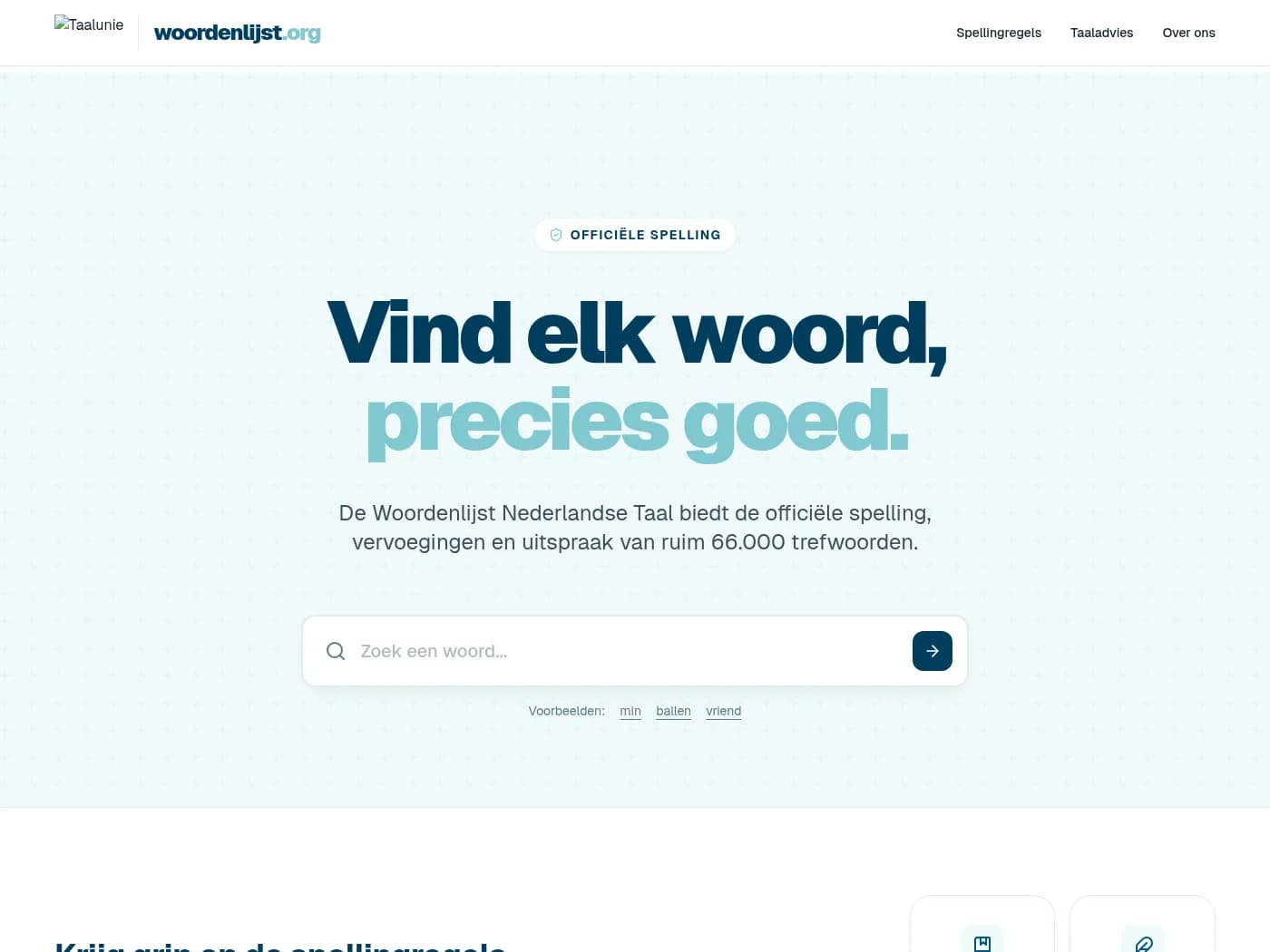 Woordenlijst Redesign