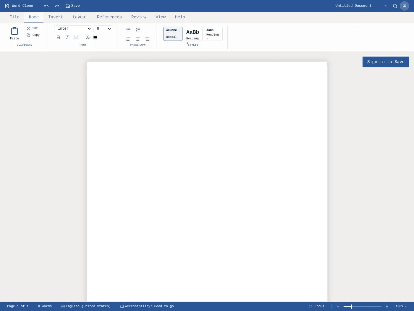 Word Clone App