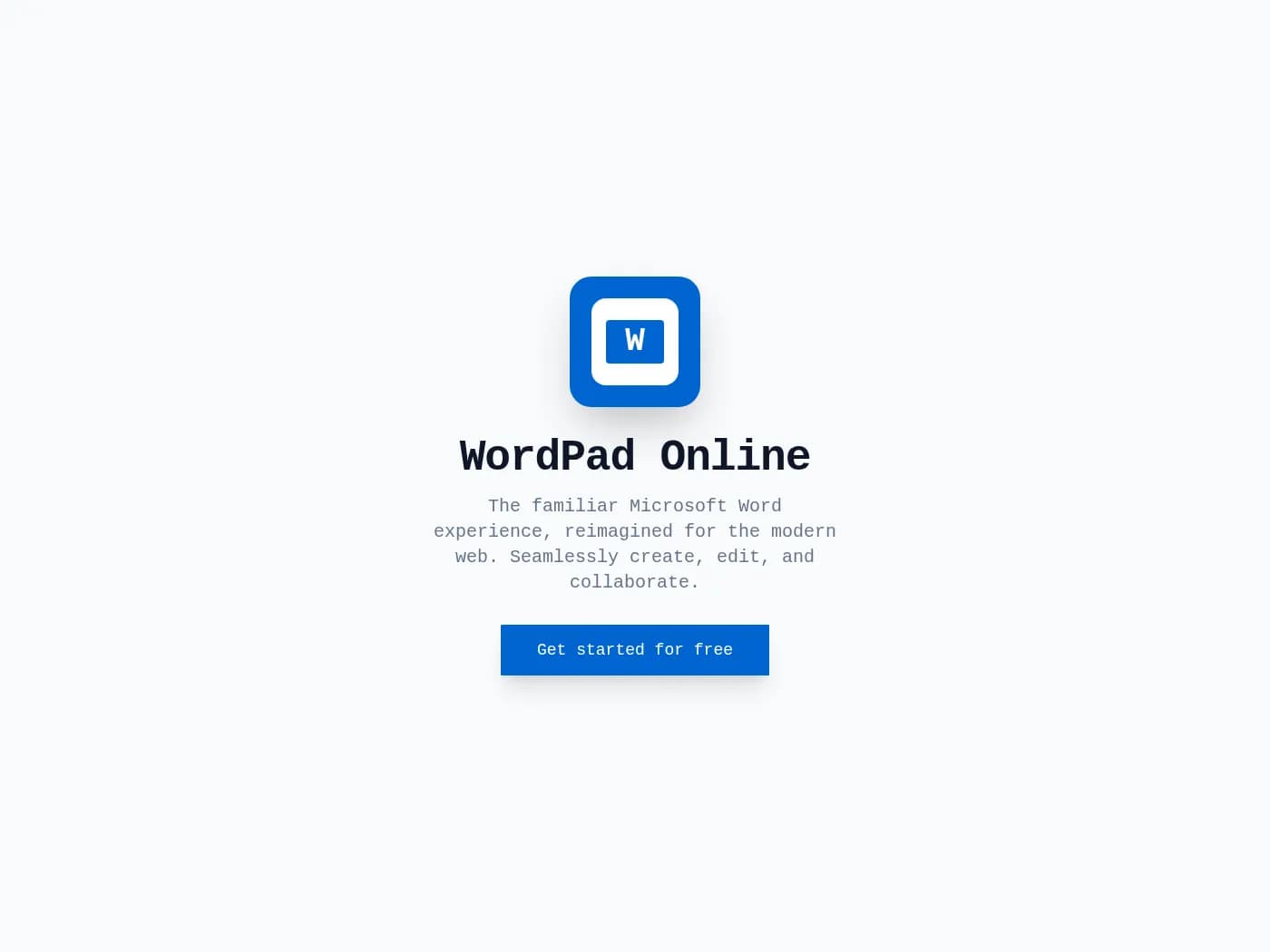 WordPad Online