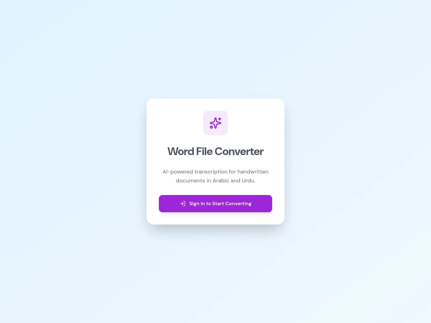 Word File Converter