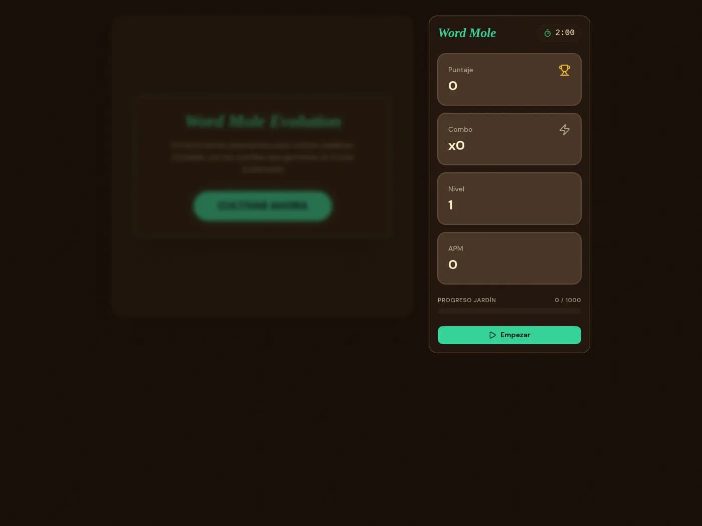 Word Mole Evolution
