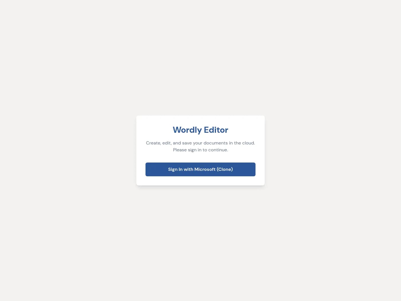 Wordly Editor