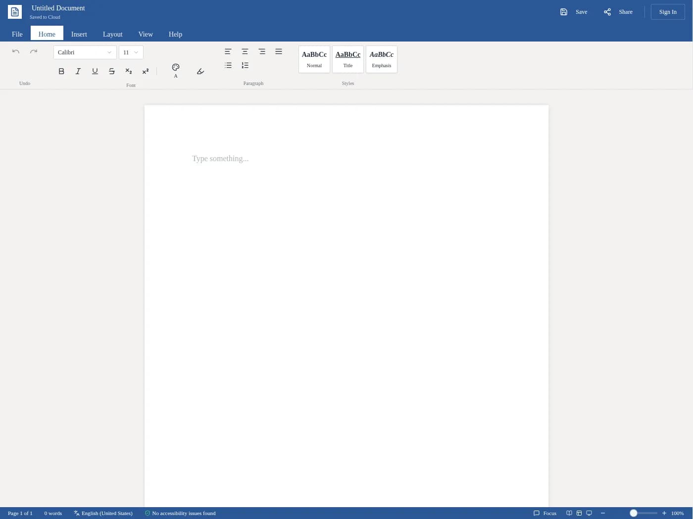 Mini Word Processor
