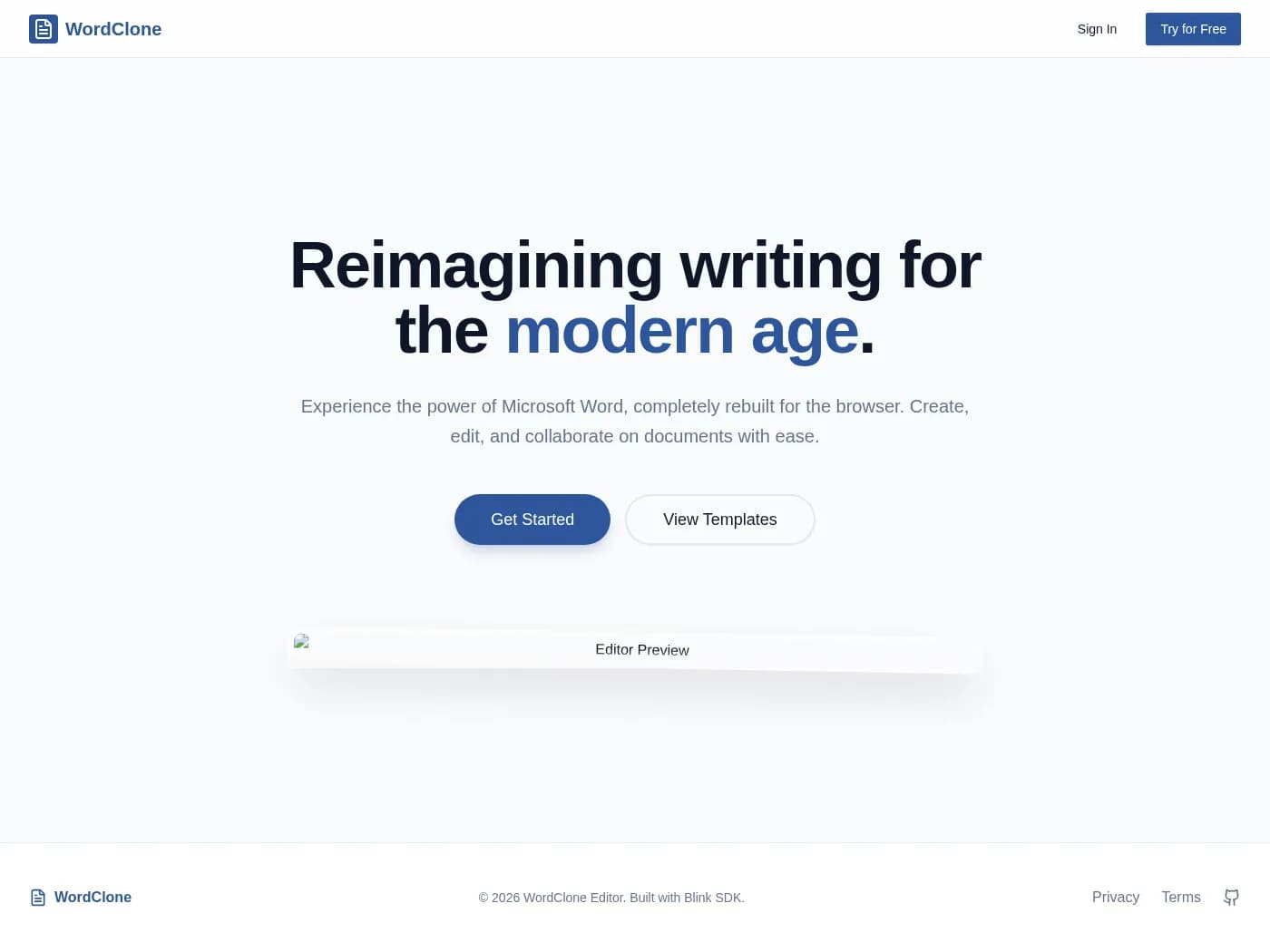 WordClone Editor