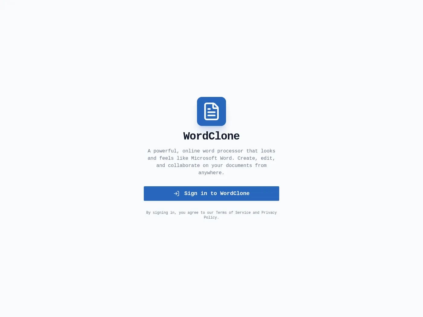 WordClone Editor