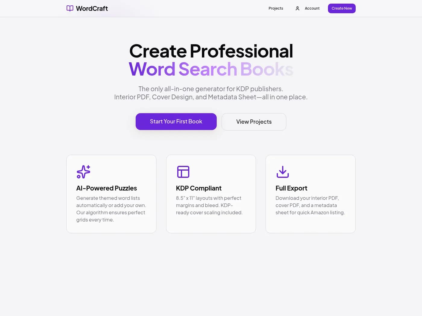 WordCraft KDP Generator