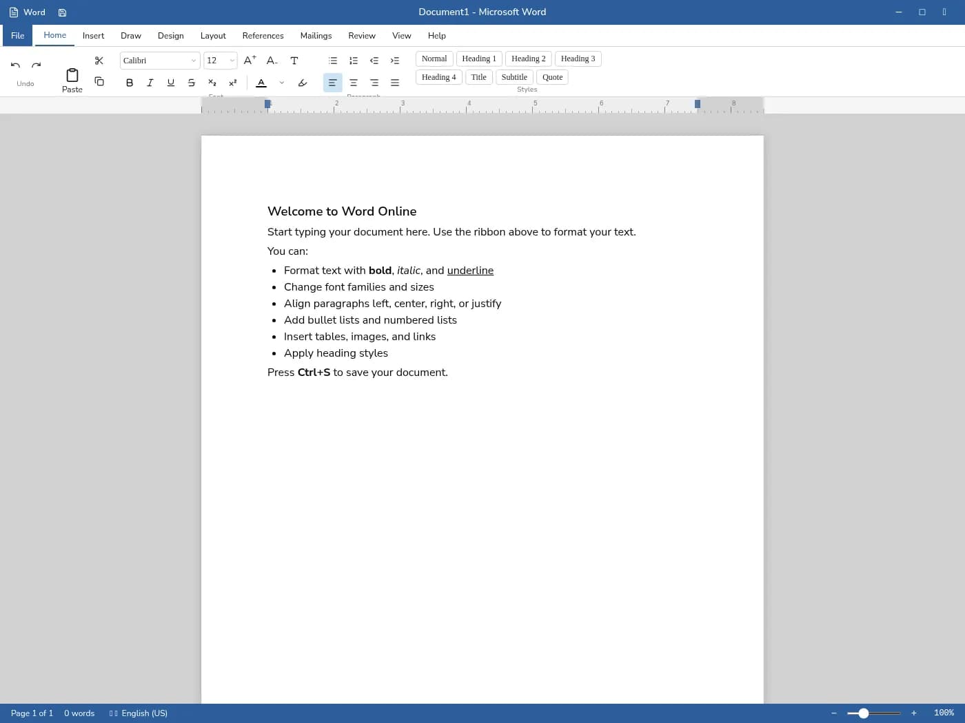 WordPad Clone