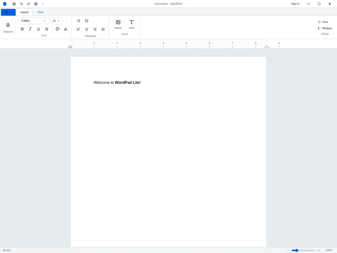 WordPad Lite