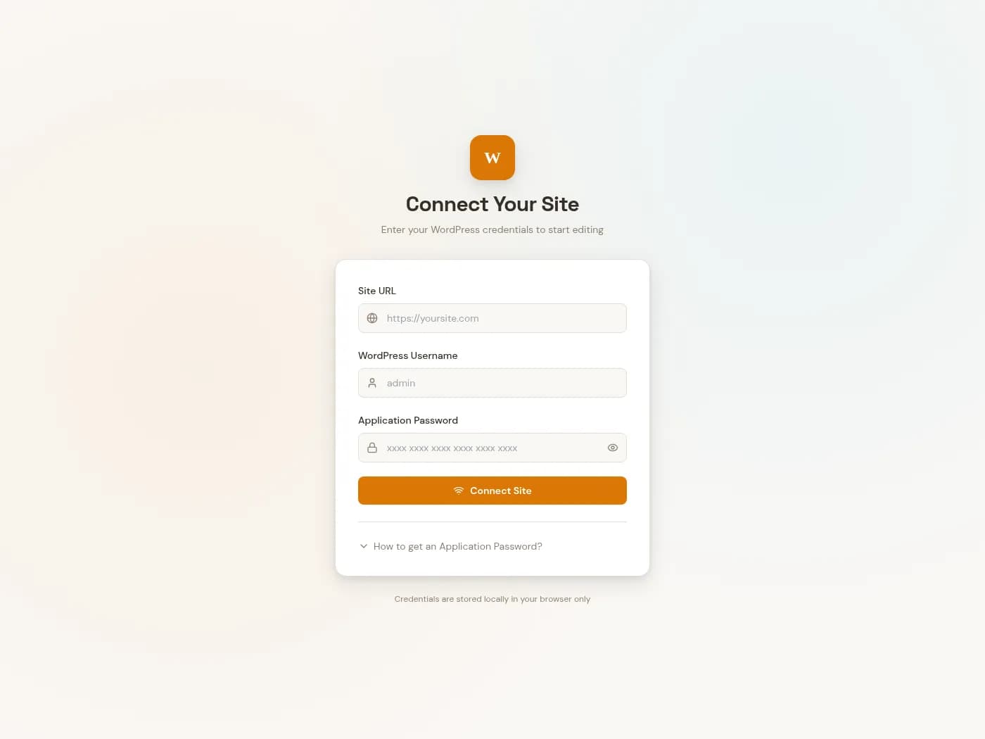 WordPress Edit Portal