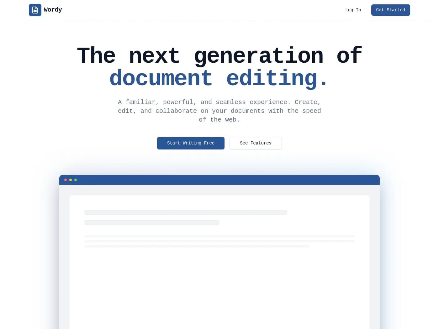 Wordy Editor