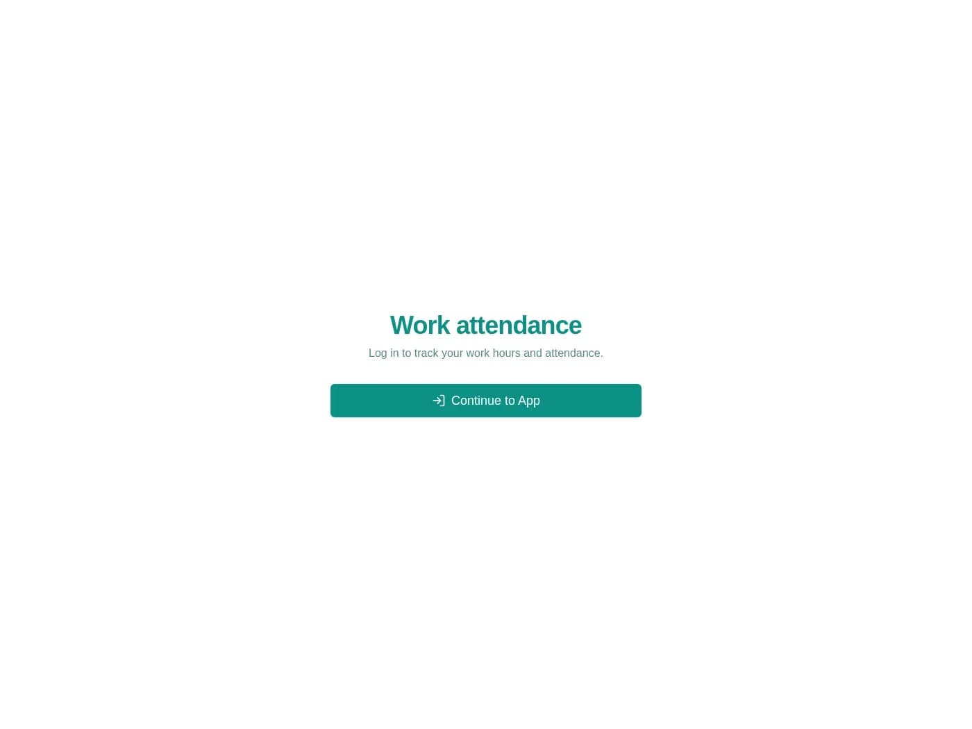 Work Attendance Tracker