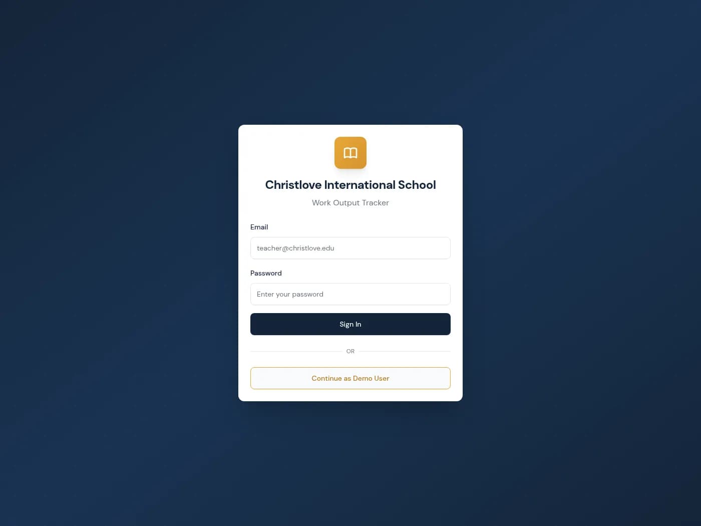 Work Output Tracker