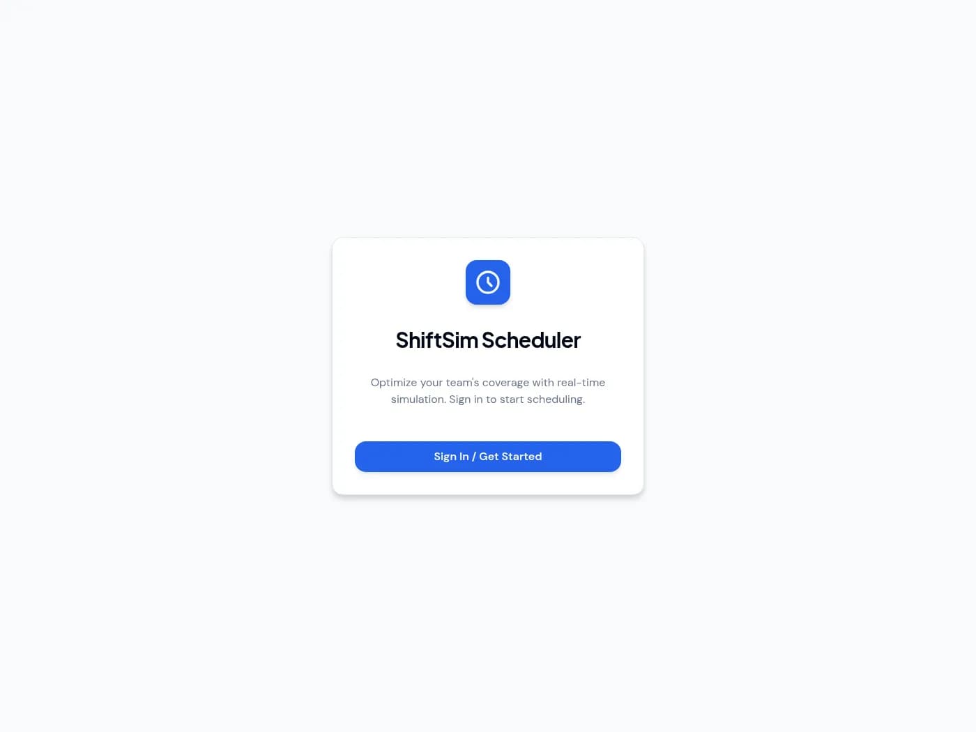 ShiftSim Scheduler