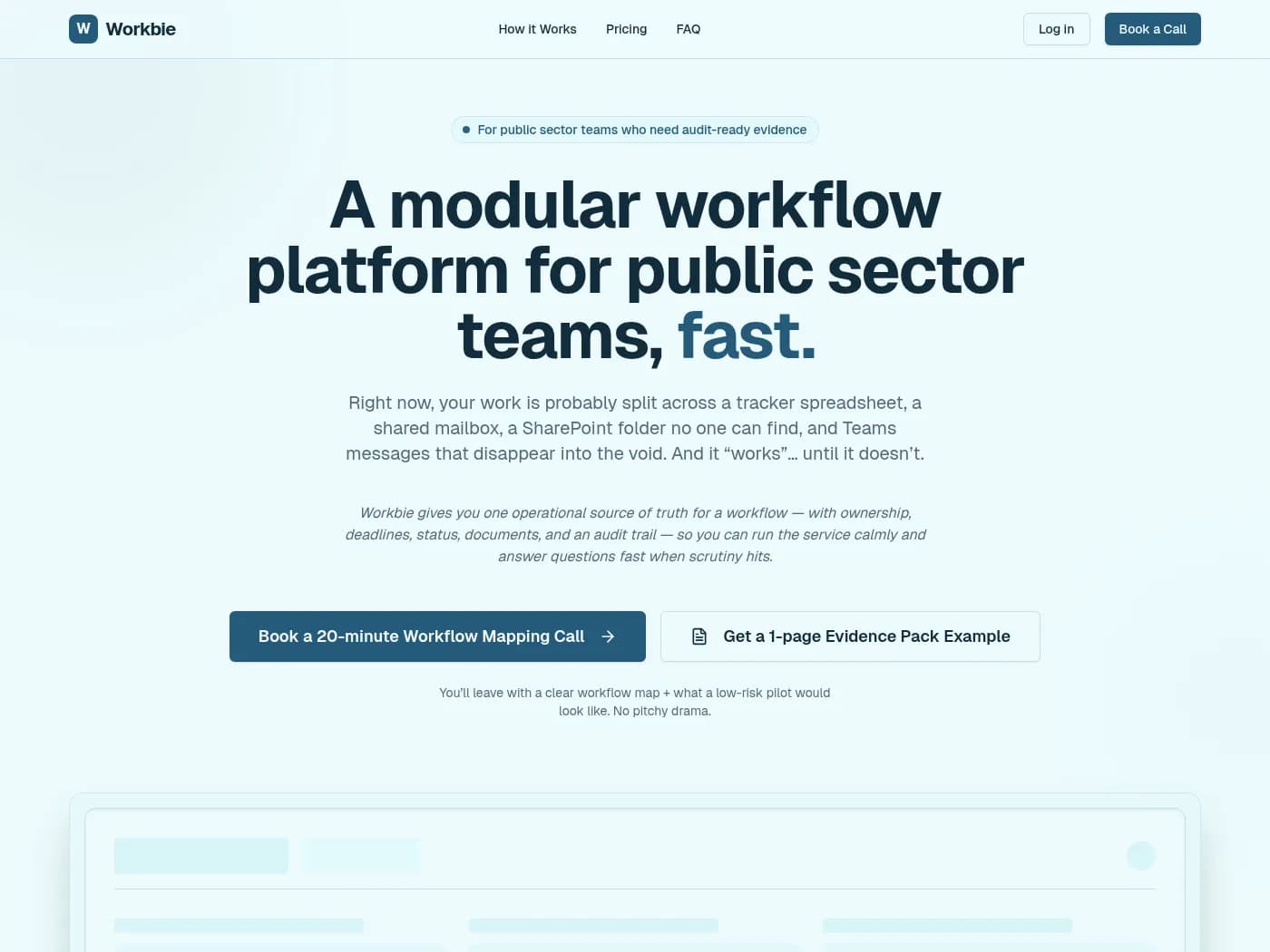 Workbie Landing Page
