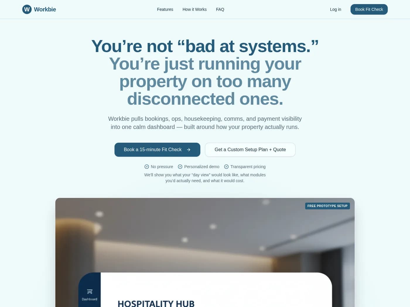 Workbie Landing Website