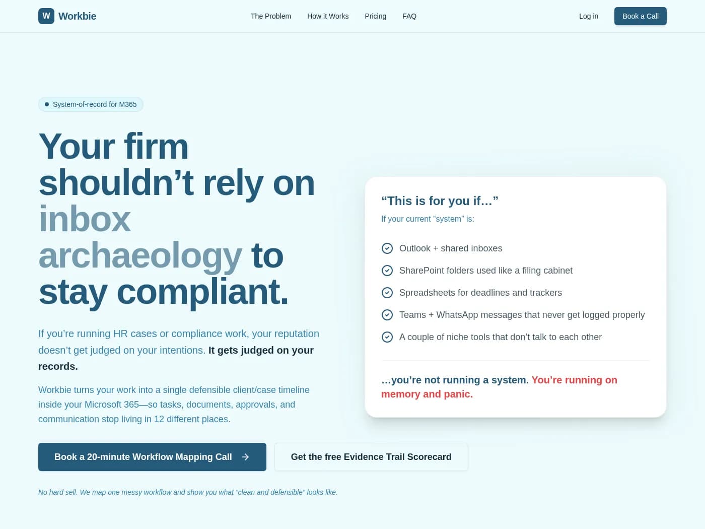 Workbie Compliance Landing