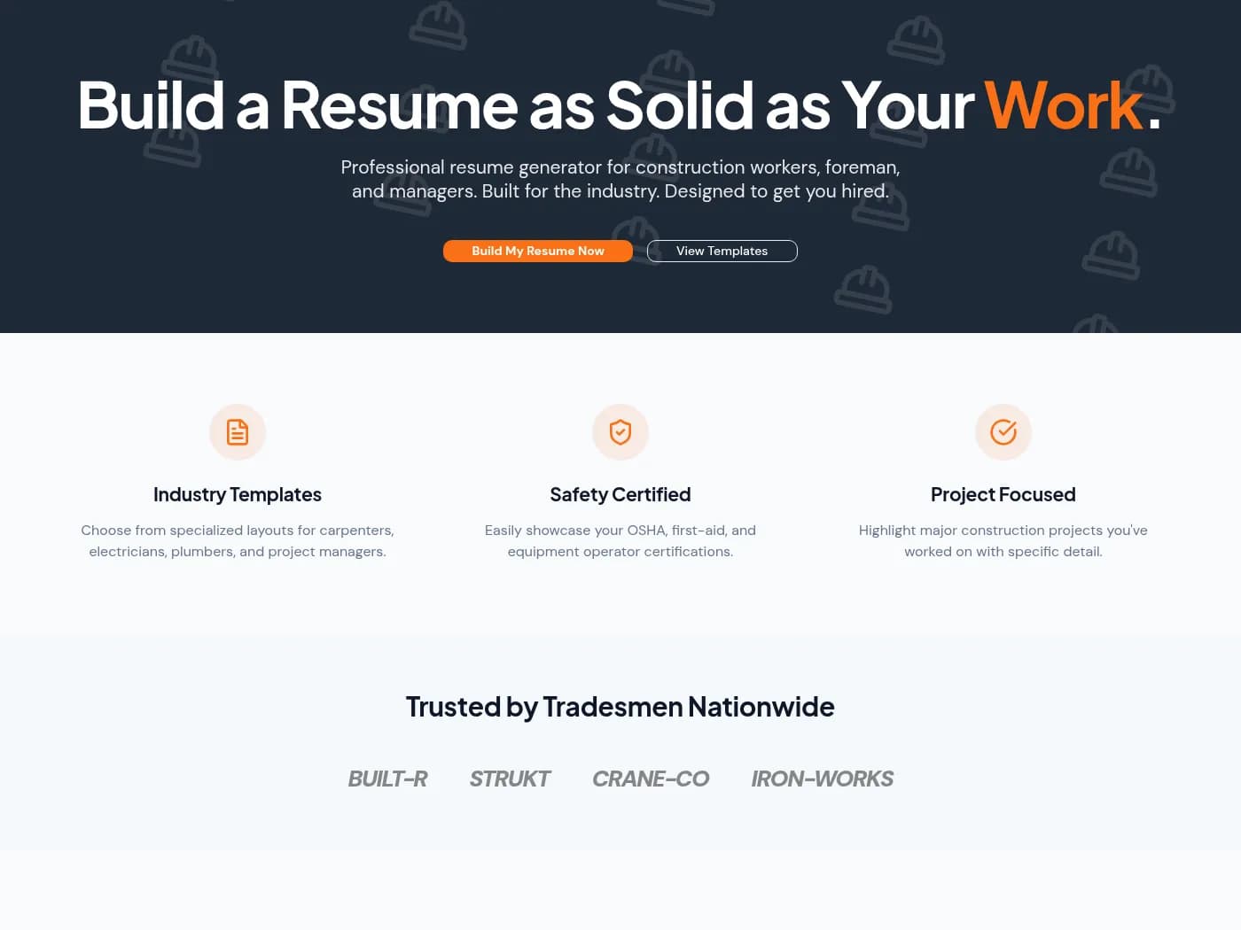 Builder Resume Pro