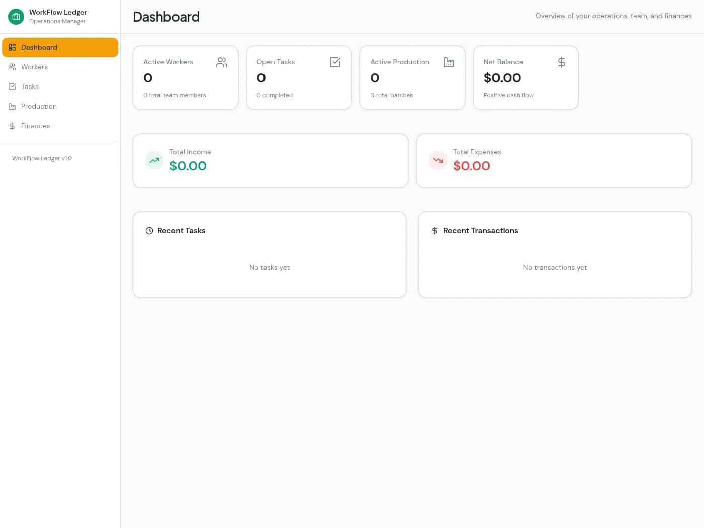 WorkFlow Ledger