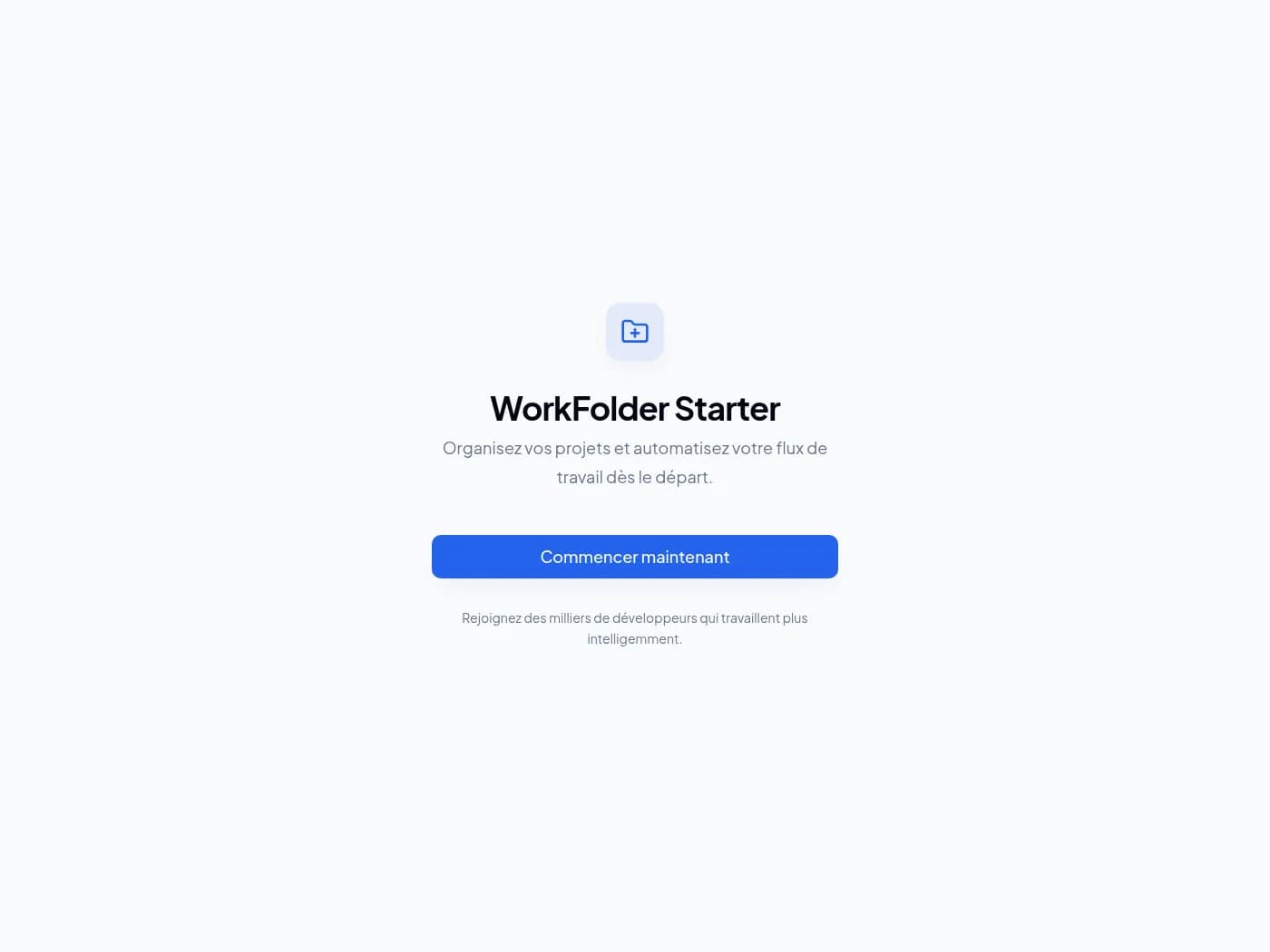 WorkFolder Starter