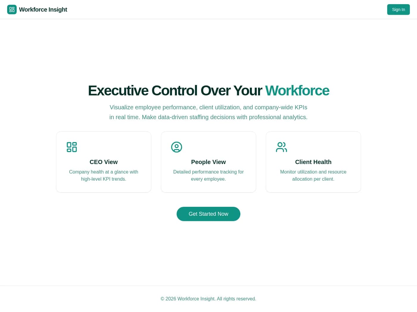 Workforce Insight Dashboard