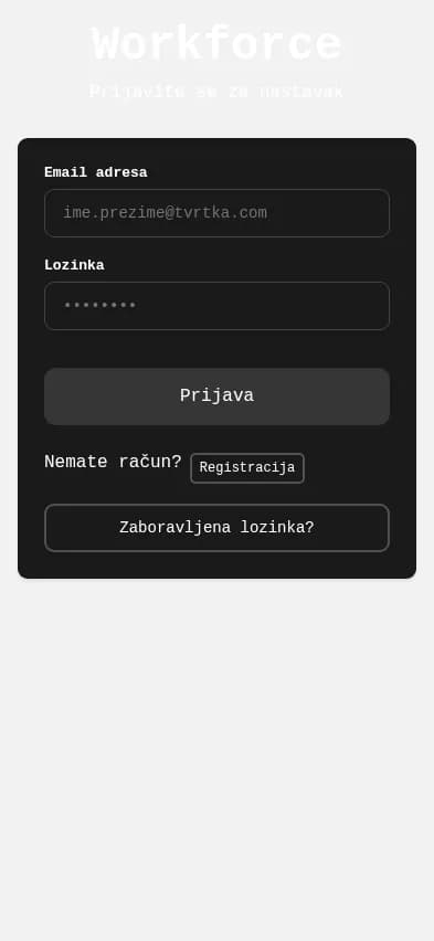 Workforce Manager App