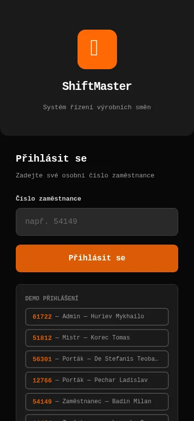 ShiftMaster Workforce App