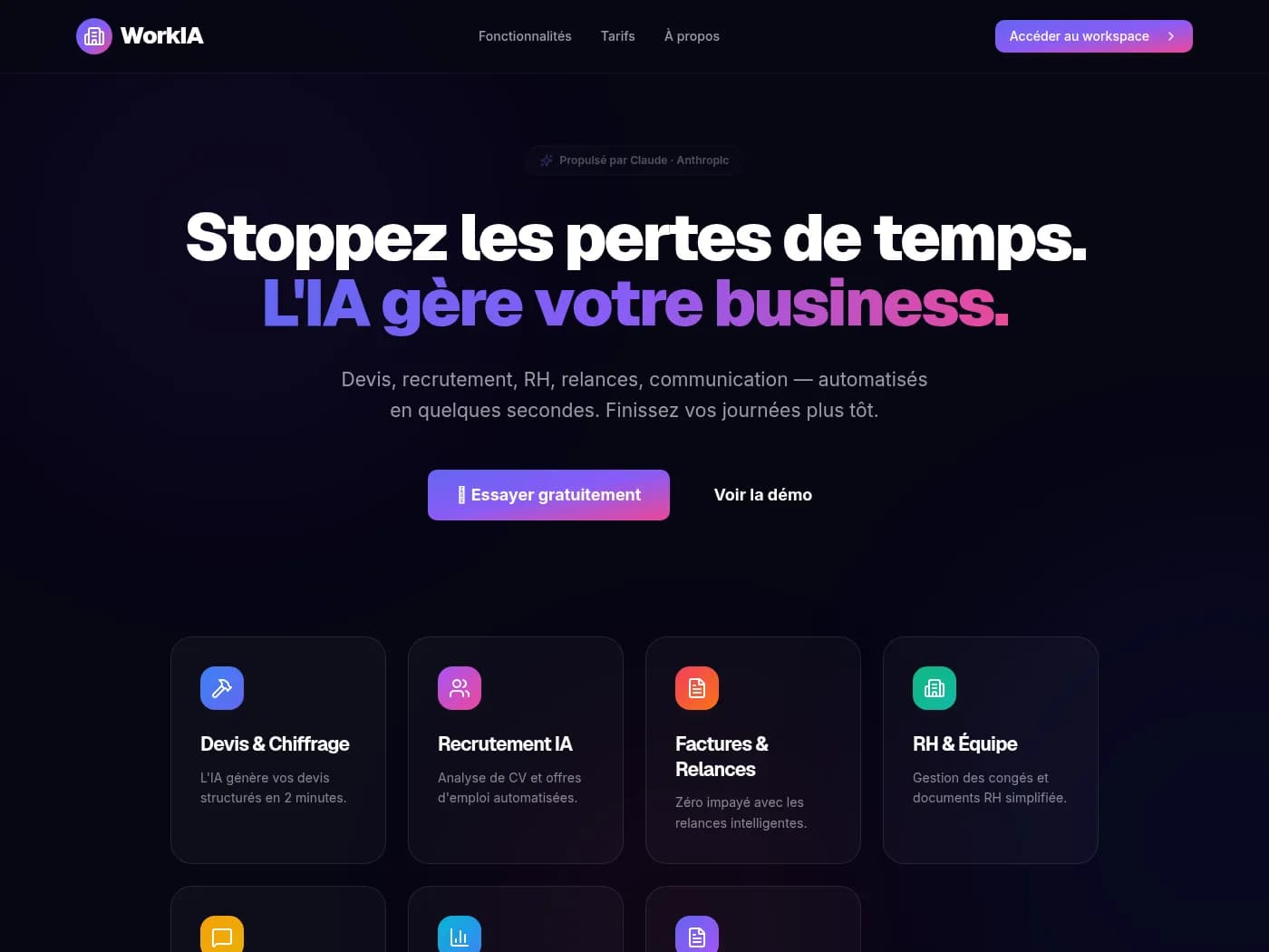 WorkIA Smart Workspace