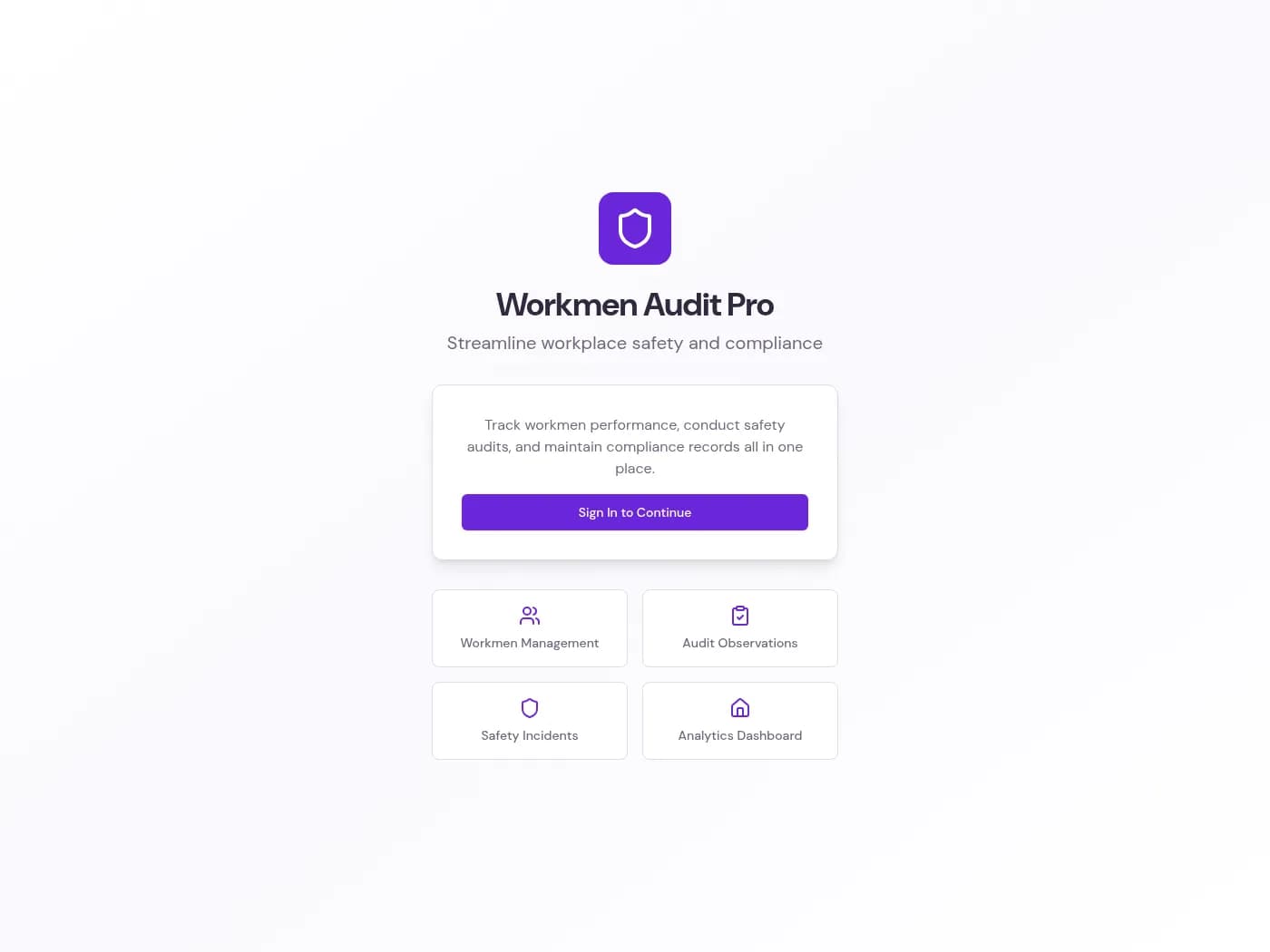 Workmen Audit Pro