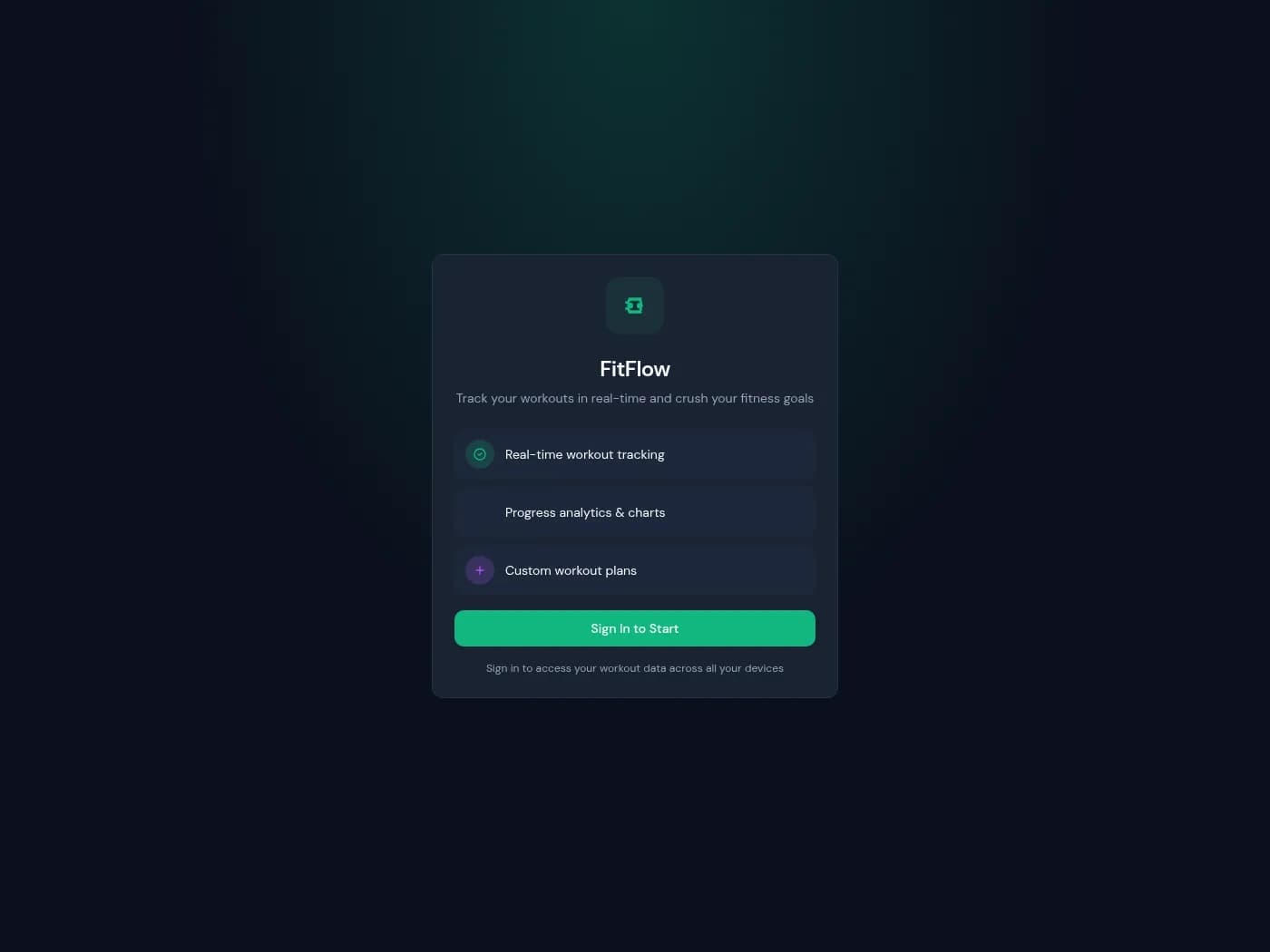 Realtime Workout Tracker