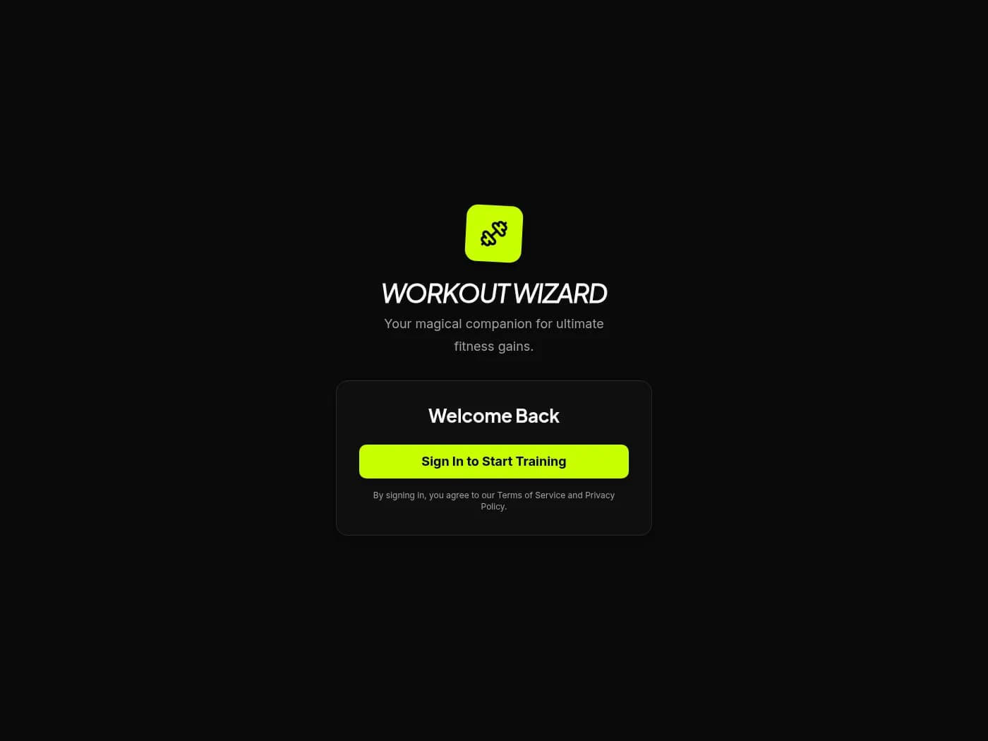 Workout Wizard