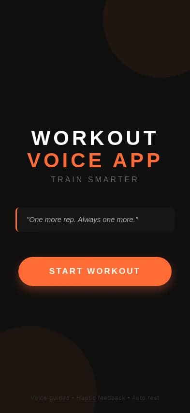 Workout Voice Coach