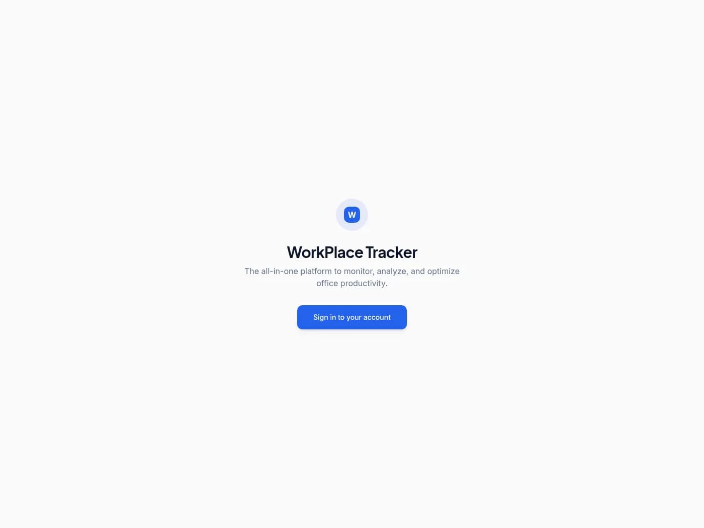 WorkPlace Tracker
