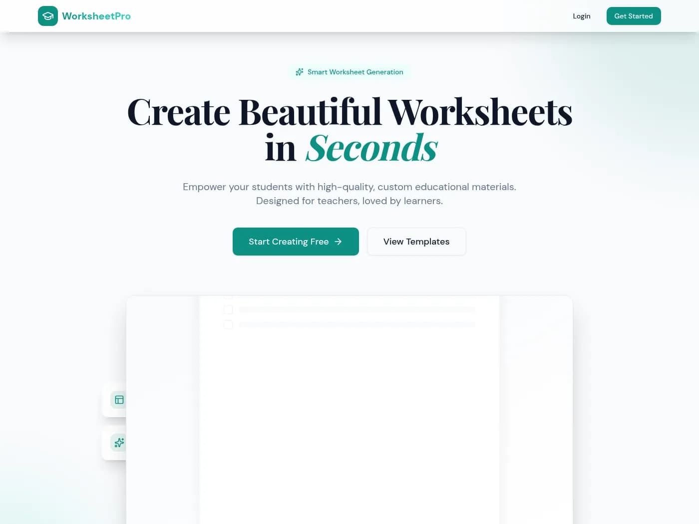 Worksheet Creator Pro