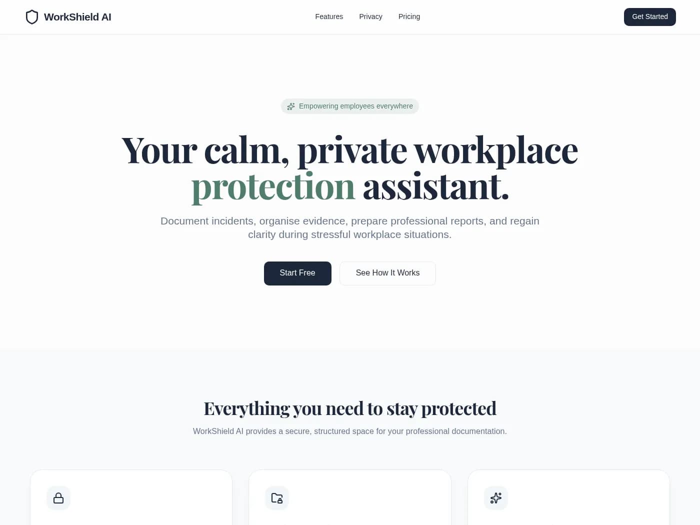 WorkShield AI SaaS Platform